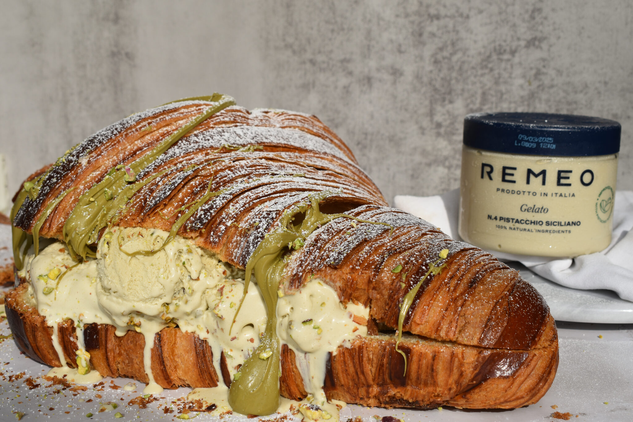 The Most Irresistible Croissant Gelato Dessert for Your Dinner Party